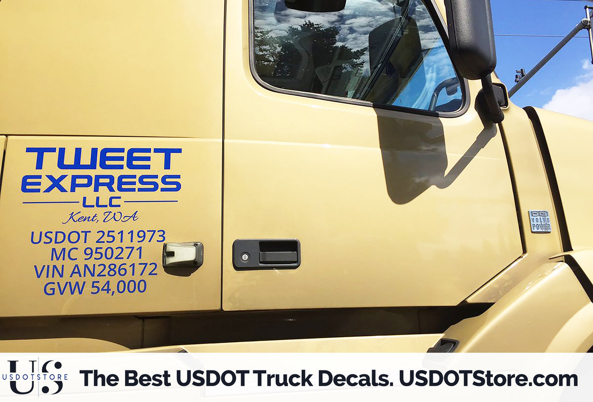 The Best in USDOT Semi-Truck Decal Stickers | Let Us Design Your Own C ...