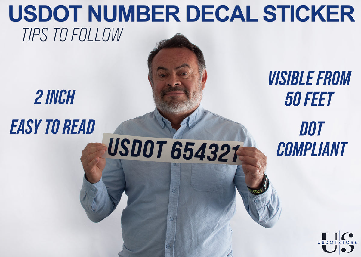 US DOT Number Decal Sticker Basics |USDOT Requirements To Follow To Be ...