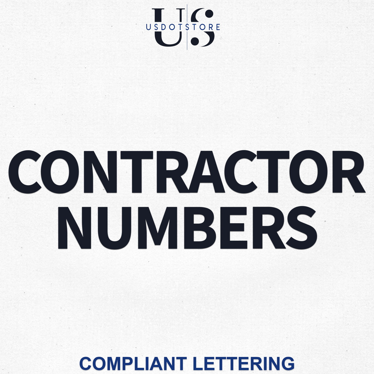 Contractor Numbers – USDOTSTORE