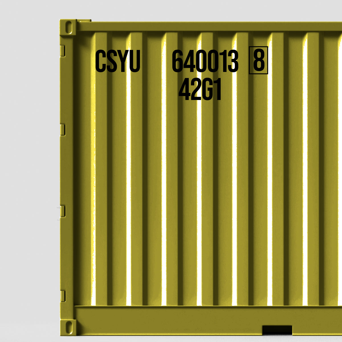 Custom Two Line Side Shipping Container Identification Regulation Numb ...