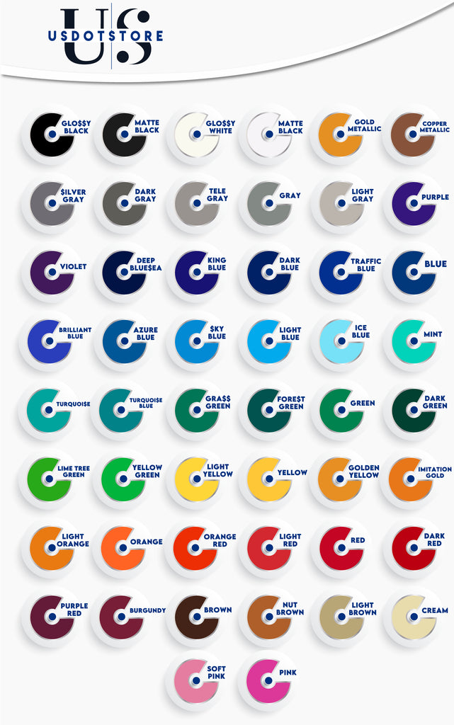 TCP Number Decal, (Set of 2) – USDOTSTORE